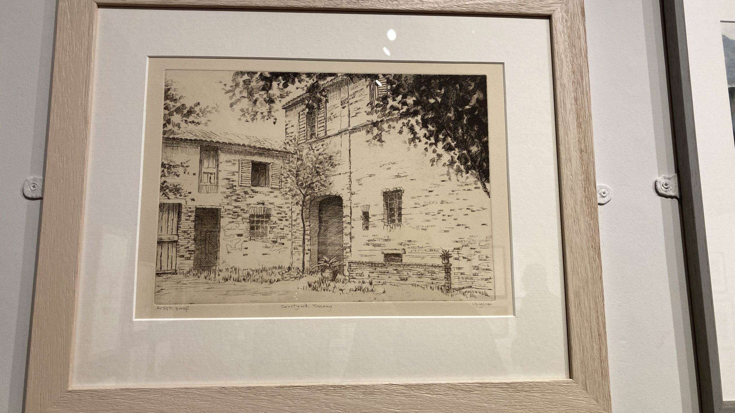 Courtyard, Tuscany by Kevin Wright – Ian Hedley Art